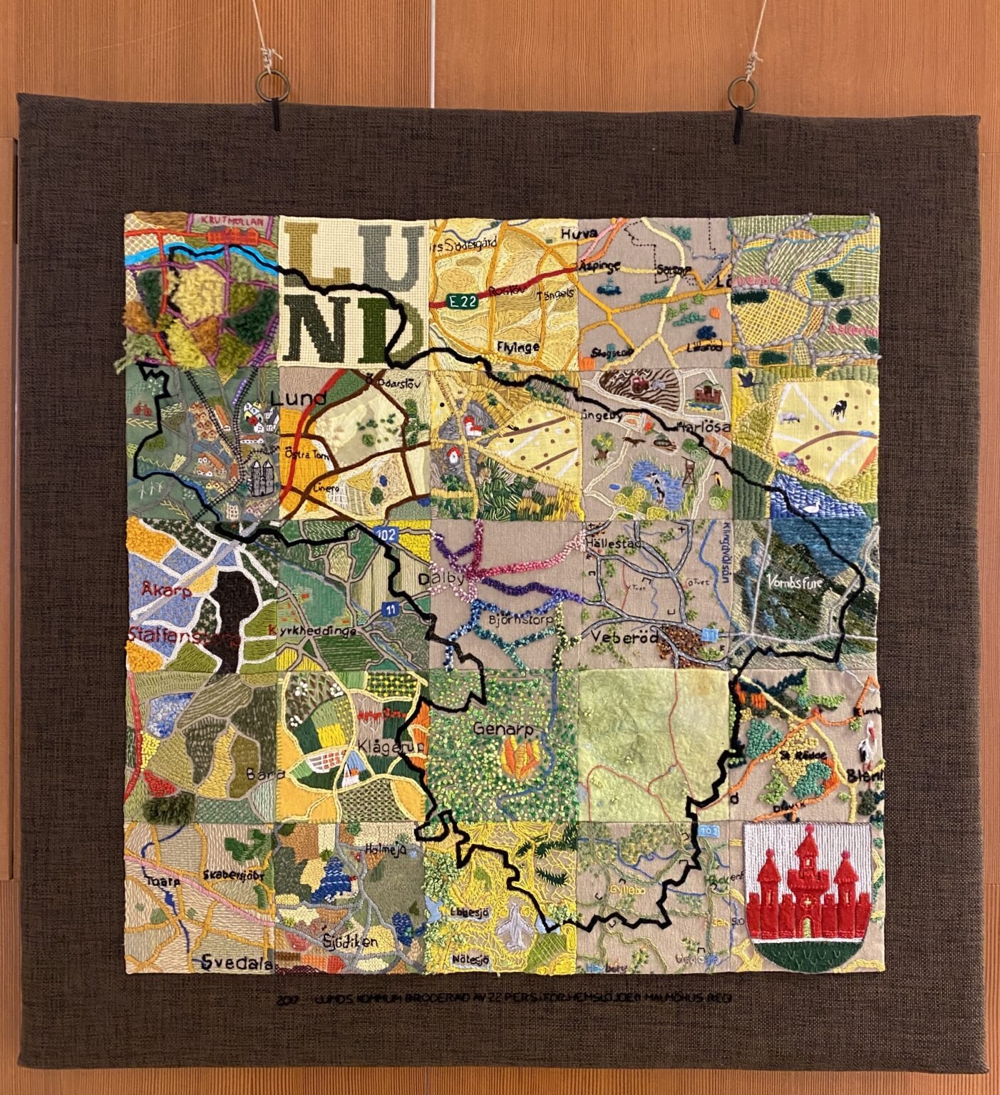 Embroidered Map – Mappery